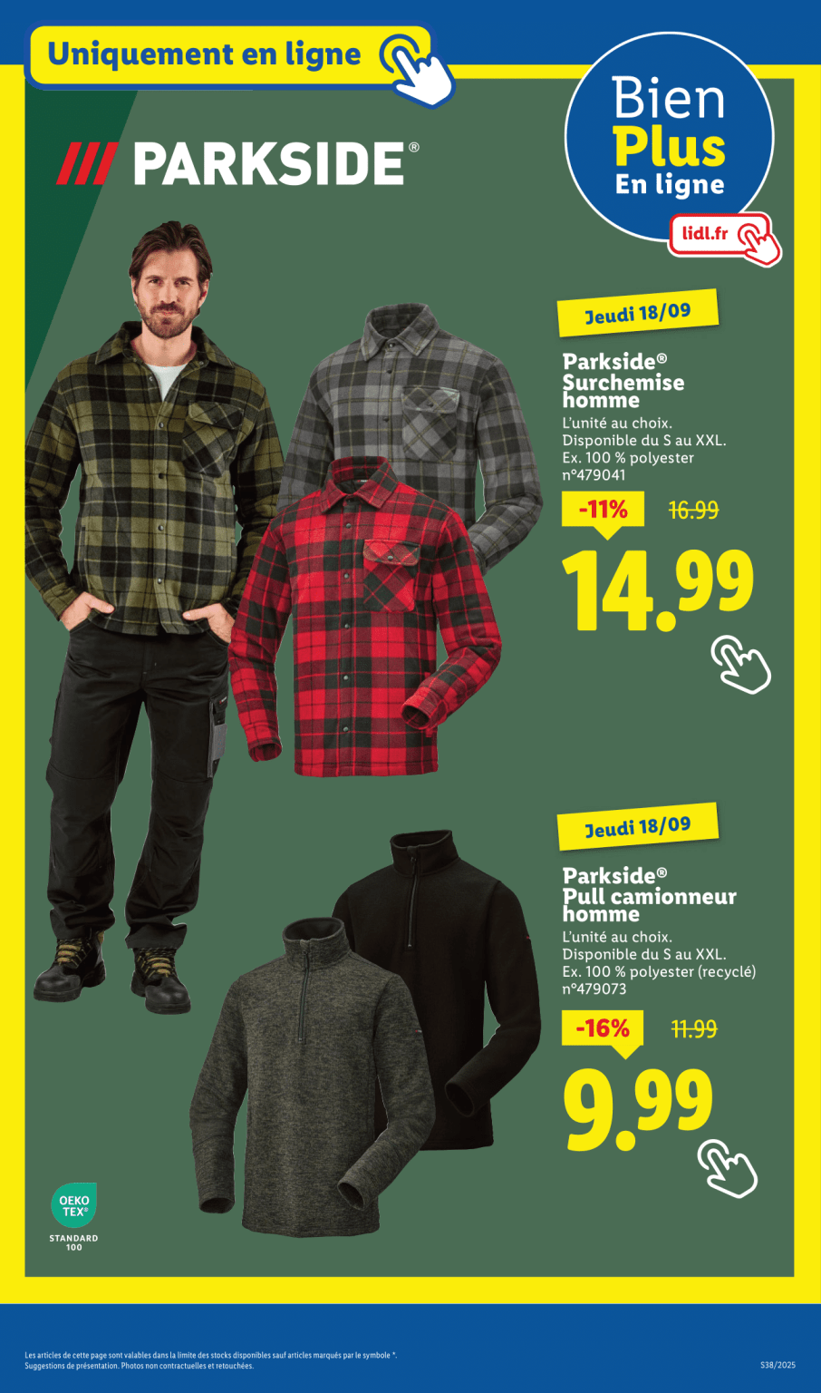 Catalogue Lidl du 18 au 24 septembre 2025 : Arrivage Parkside, Auto ...